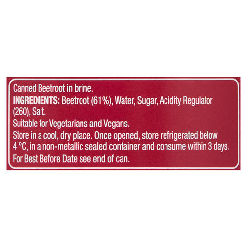 Sliced Beetroot 425g